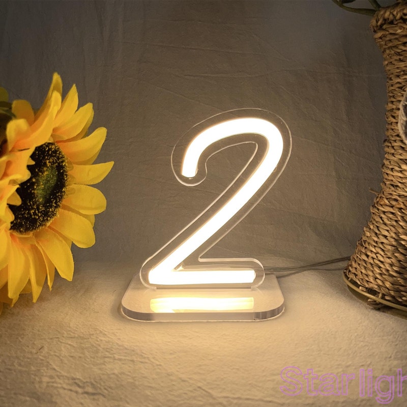 Light up Numbers for Party - Etsy