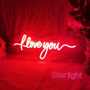 I Love You LED Neon Sign, Wedding Decor, Wedding Neon Sign, Engagement ...