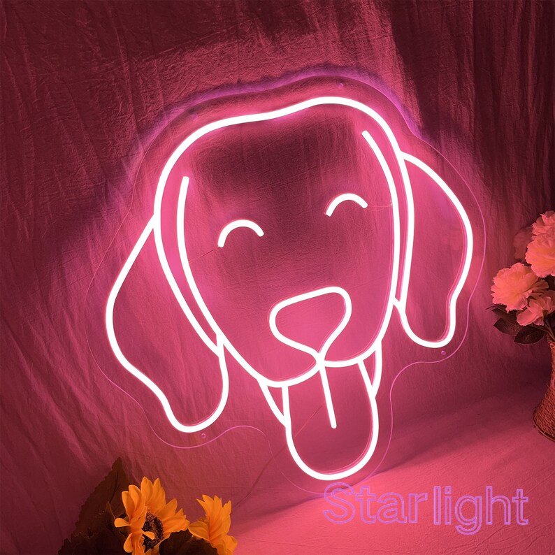Labrador Retriever Led Neon Sign, Cute Dog Neon Light, Custom Pets Neon ...