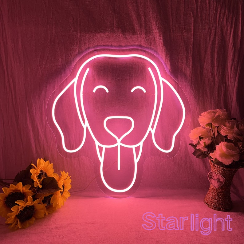 Labrador Retriever Led Neon Sign, Cute Dog Neon Light, Custom Pets Neon ...