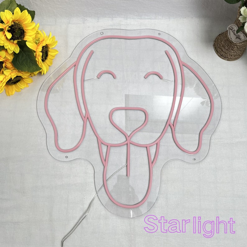 Labrador Retriever Led Neon Sign, Cute Dog Neon Light, Custom Pets Neon ...