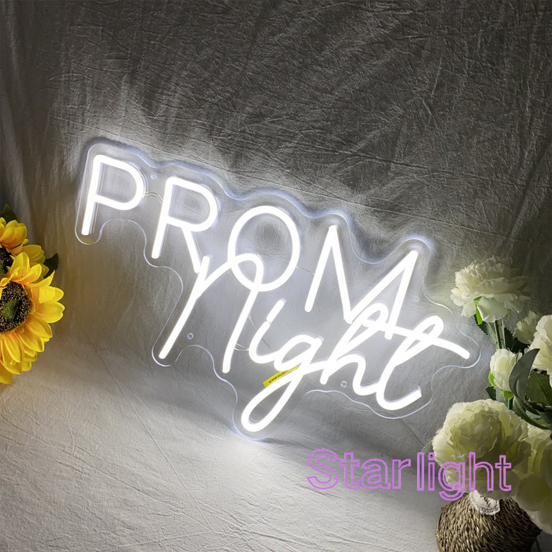 Prom Night Neon Sign, Custom Prom Decor Neon, Prom 2024 Graduation ...