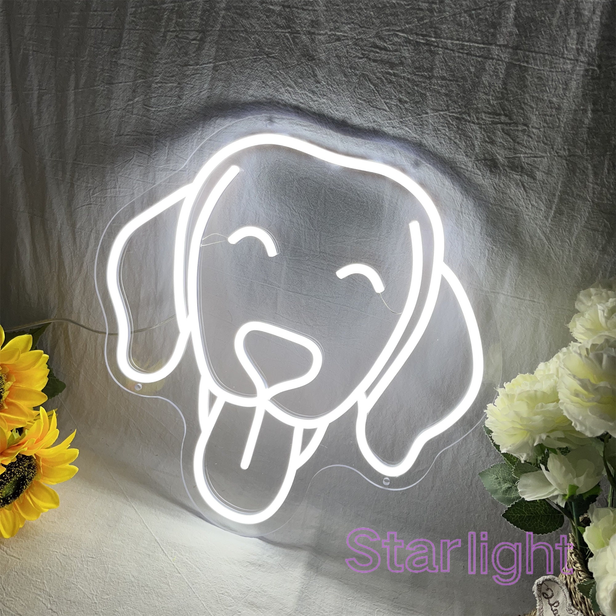 Labrador Retriever Led Neon Sign, Cute Dog Neon Light, Custom Pets Neon ...