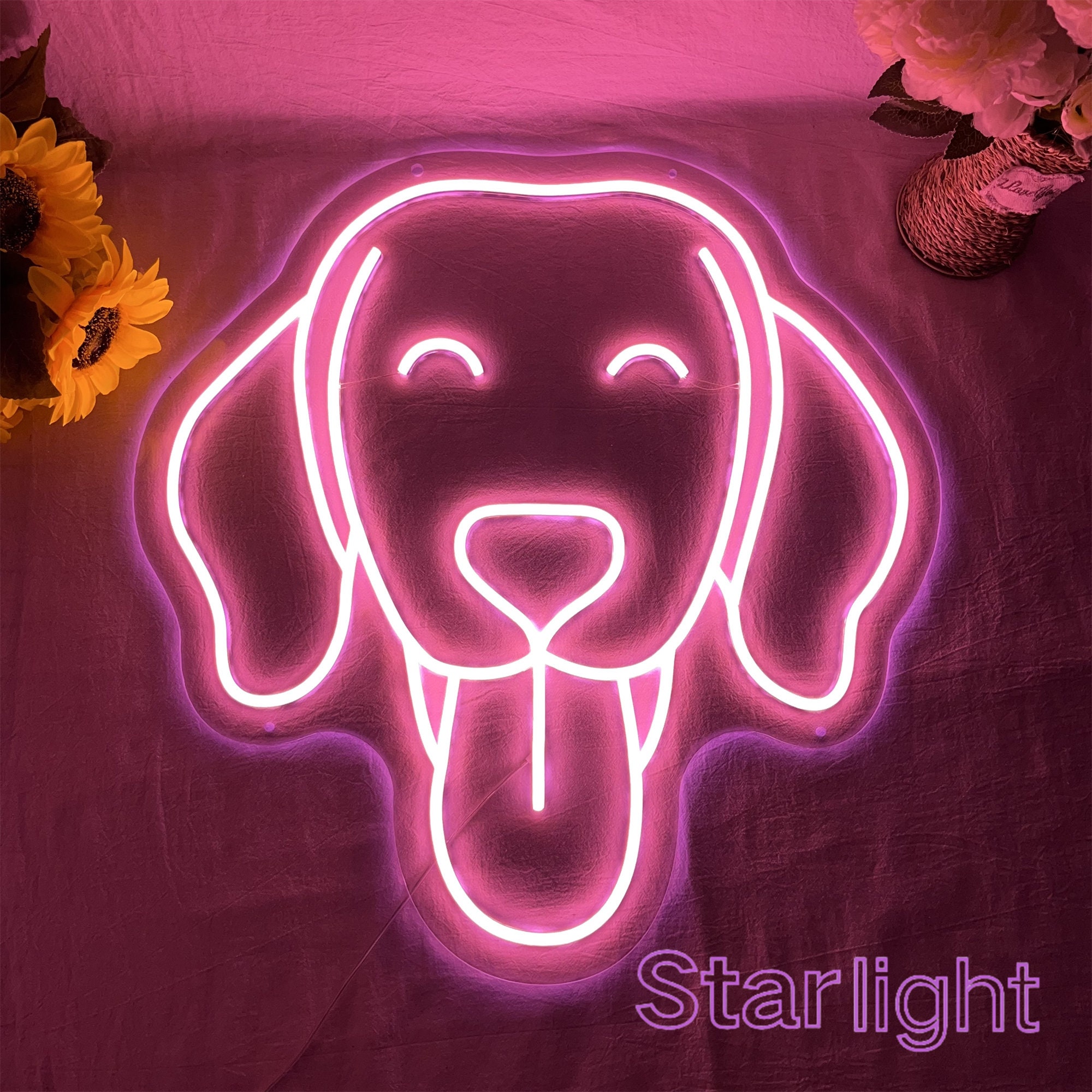 Labrador Retriever Led Neon Sign, Cute Dog Neon Light, Custom Pets Neon ...