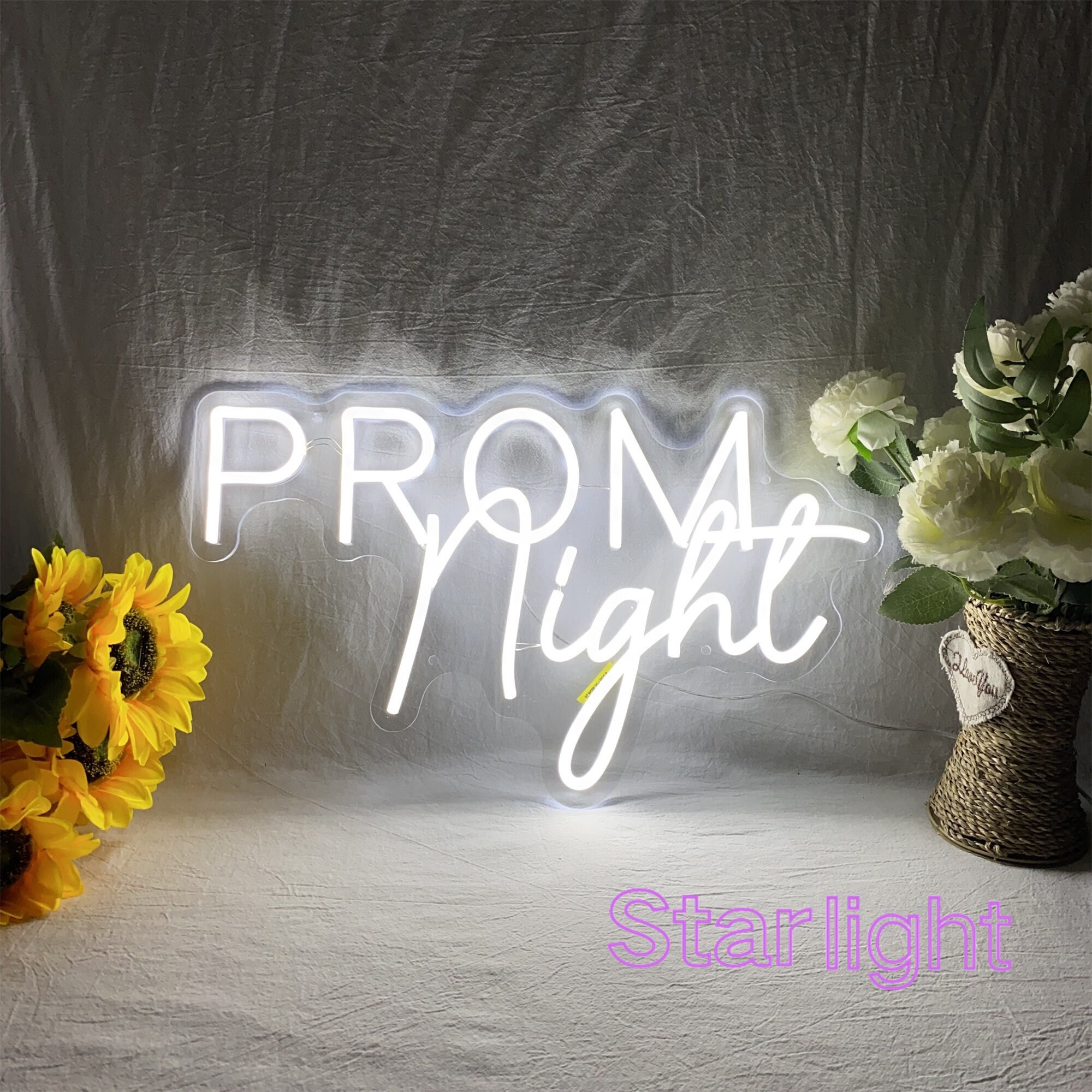 Prom Night Neon Sign, Custom Prom Decor Neon, Prom 2024 Graduation ...