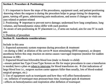 Anesthesia Care Plan - Etsy