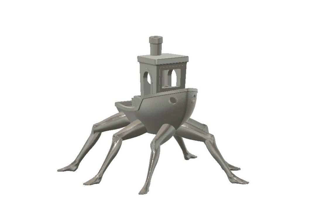 Spider Benchy With Human Legs 3D Model - Etsy