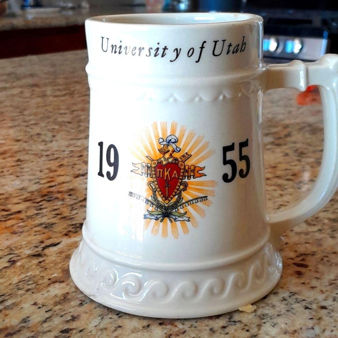 1955 Pi Kappa Alpha Pika Fraternity Beer Tankard, University of Utah - Etsy