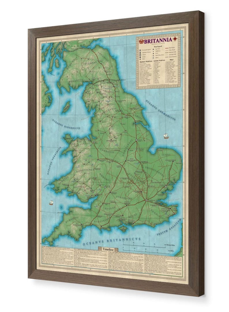 Map of Roman Britain - A2 Print - Etsy