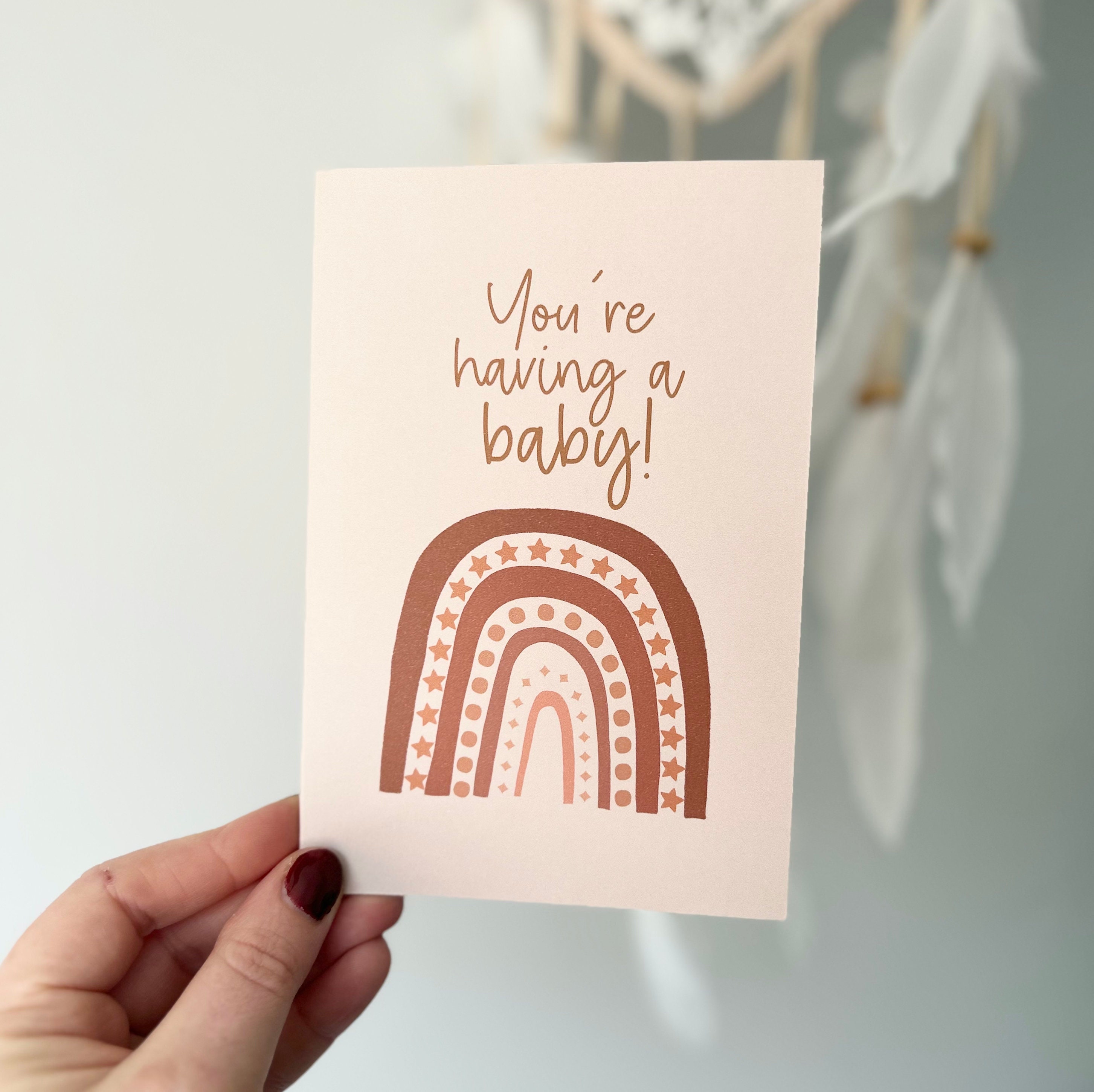 You're Having A Baby Card - Greeting Card - Blank Card - New Baby ...