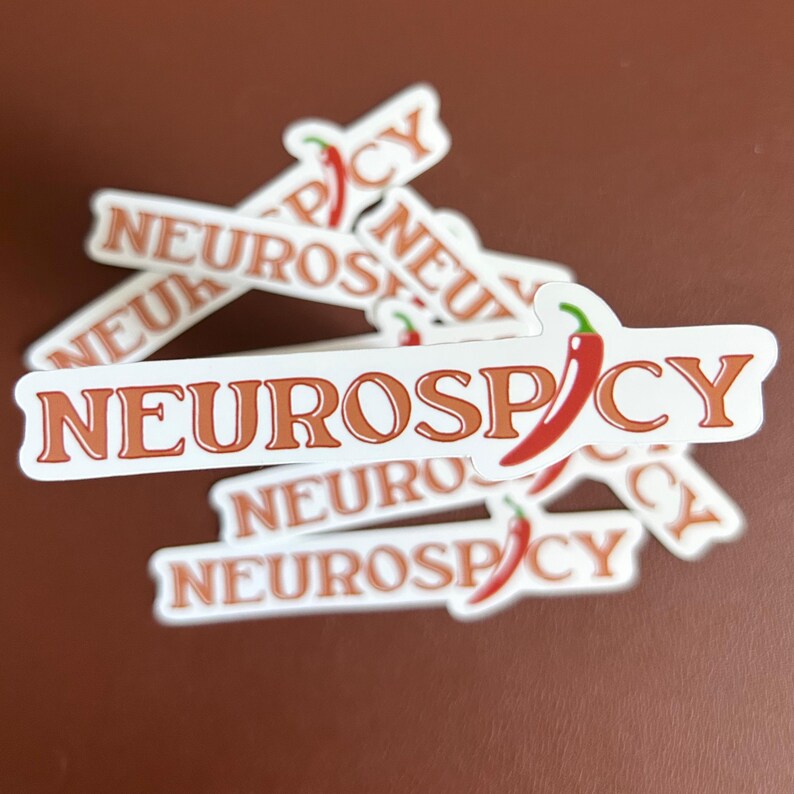 Neurospicy Sticker - Mental Health Awareness - Neurodiversity ...