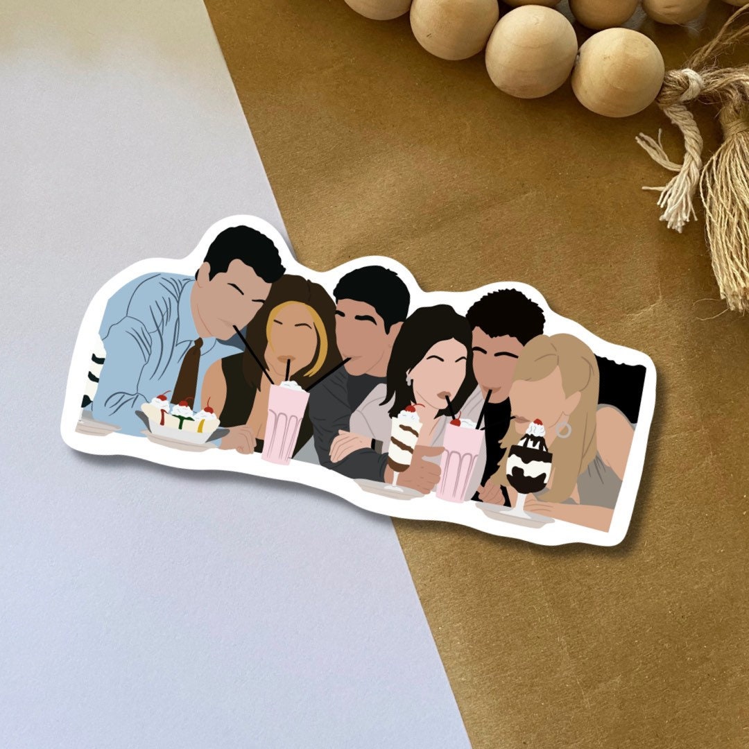 FRIENDS Sticker - Friends Tv Show - Sticker Bomb - Laptop Sticker ...