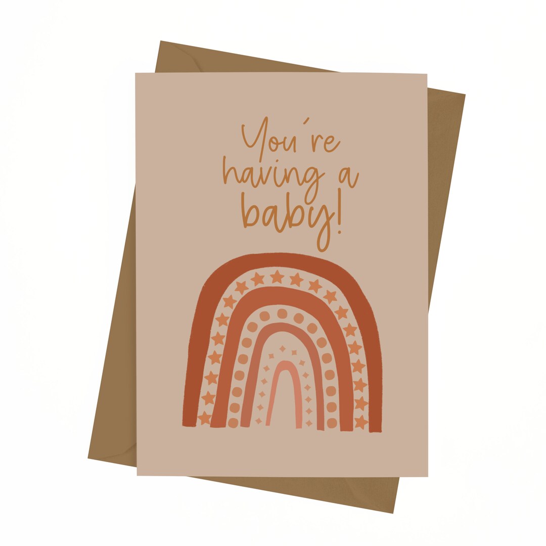 You're Having A Baby Card - Greeting Card - Blank Card - New Baby ...