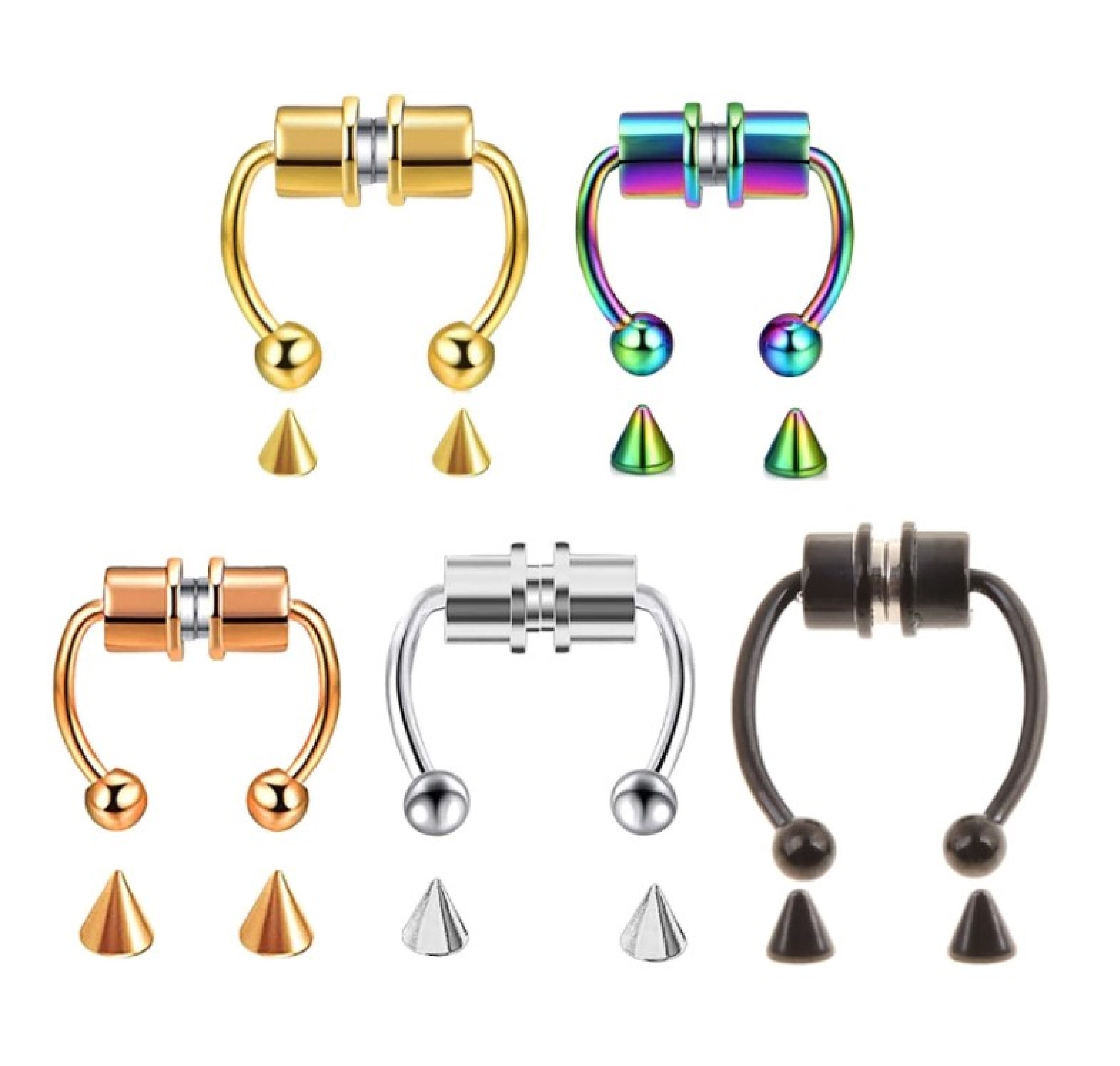 Magnetic Septum Nose Ring Fake Nose Ring Clip Fake Piercing Etsy