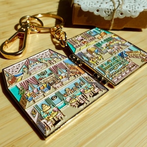 Cocobelly Dollhouse Hinged Enamel Keychain - New Edition - Etsy
