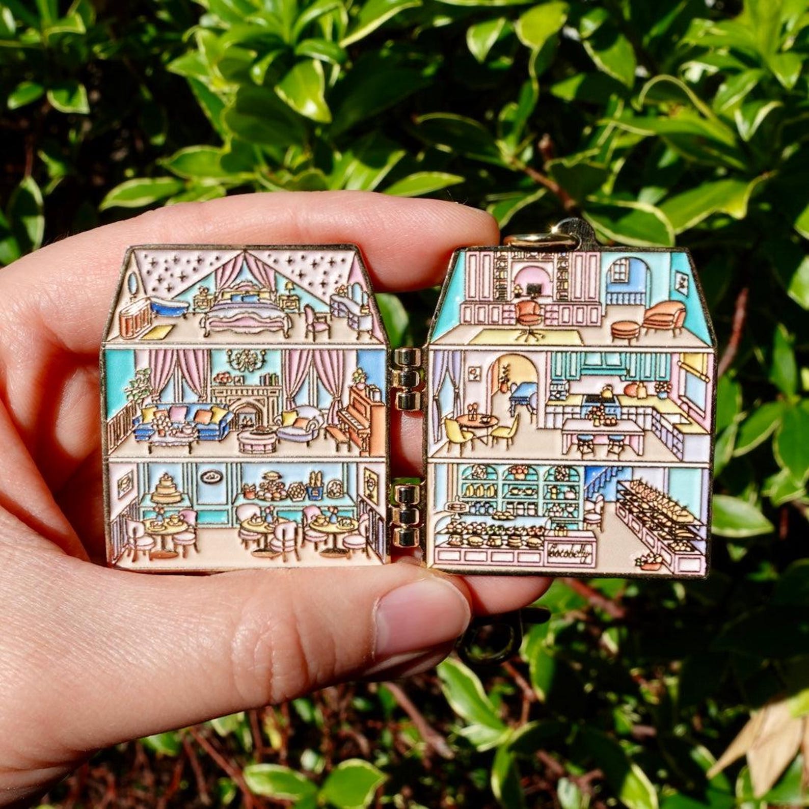 Cocobelly Dollhouse Hinged Enamel Keychain - Grade B Sale - Etsy
