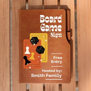 Board Game Night Score Notes, Family Gaming Scores, Board Game Lover ...