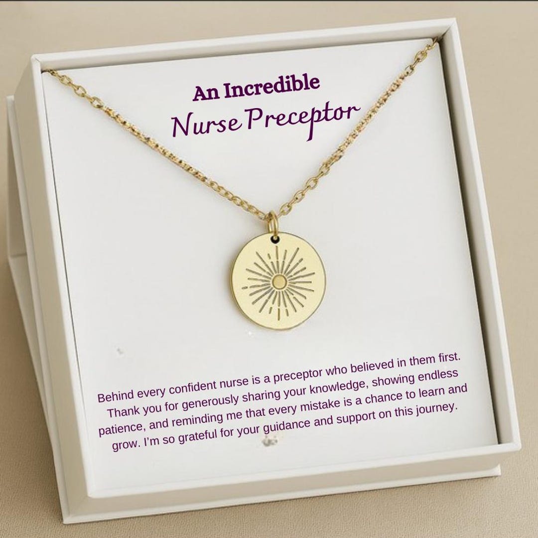 Nurse Preceptor Appreciation Gift Jewelry, Preceptor Thank You Gift ...