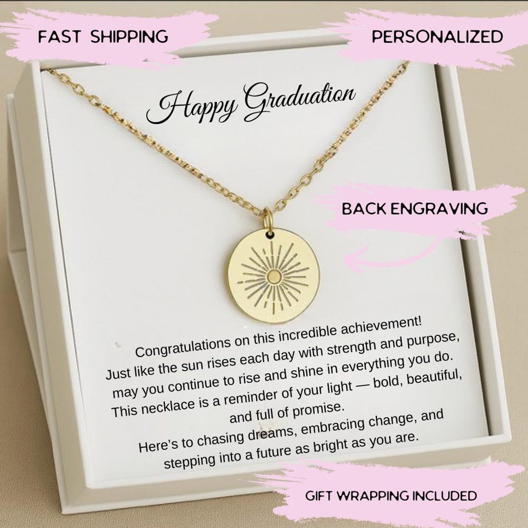 Personalized Graduation Jewelry for Girls, College Graduation Necklace ...