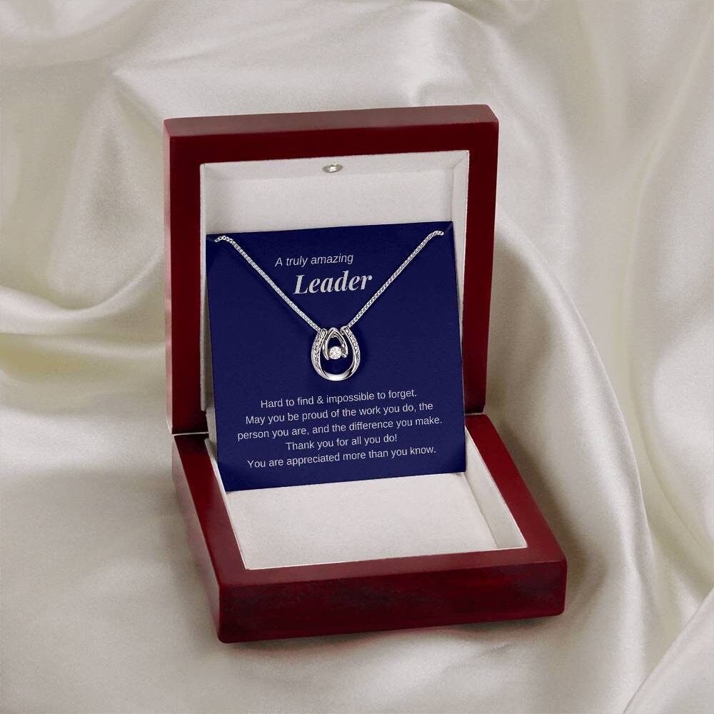 Leader Appreciation Gift, Leader Christmas Necklace, A Leader ...