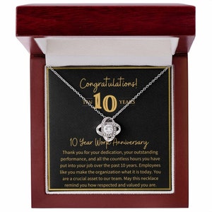 10th Work Anniversary 10 Year Job Anniversary Gift 10 Years - Etsy