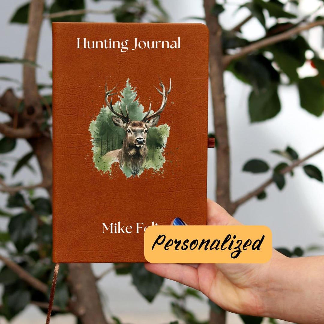 Personalized Deer Hunter Journal, Hunter Notebook, Hunter Journal, Gift ...