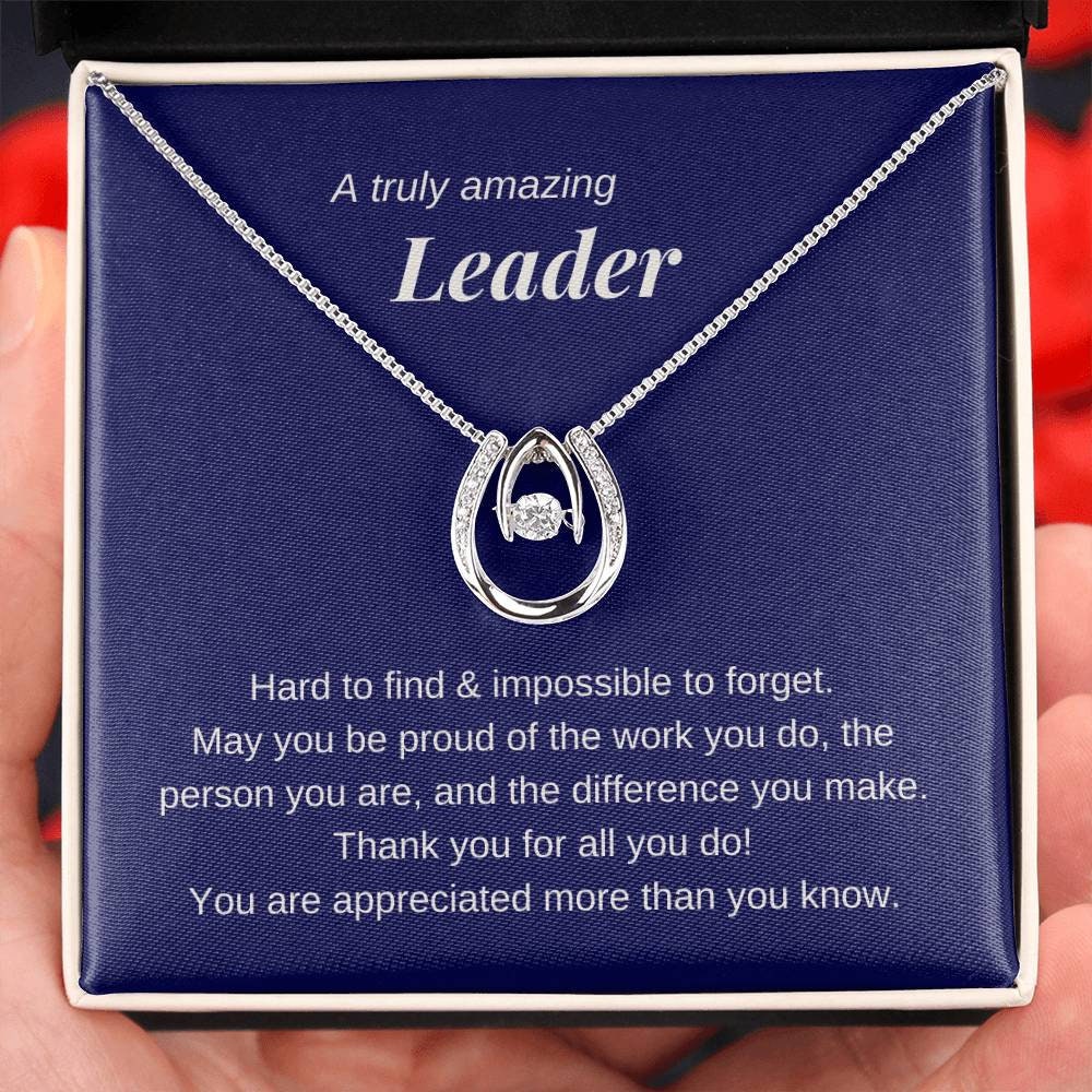 Leader Appreciation Gift, Leader Christmas Necklace, A Leader ...