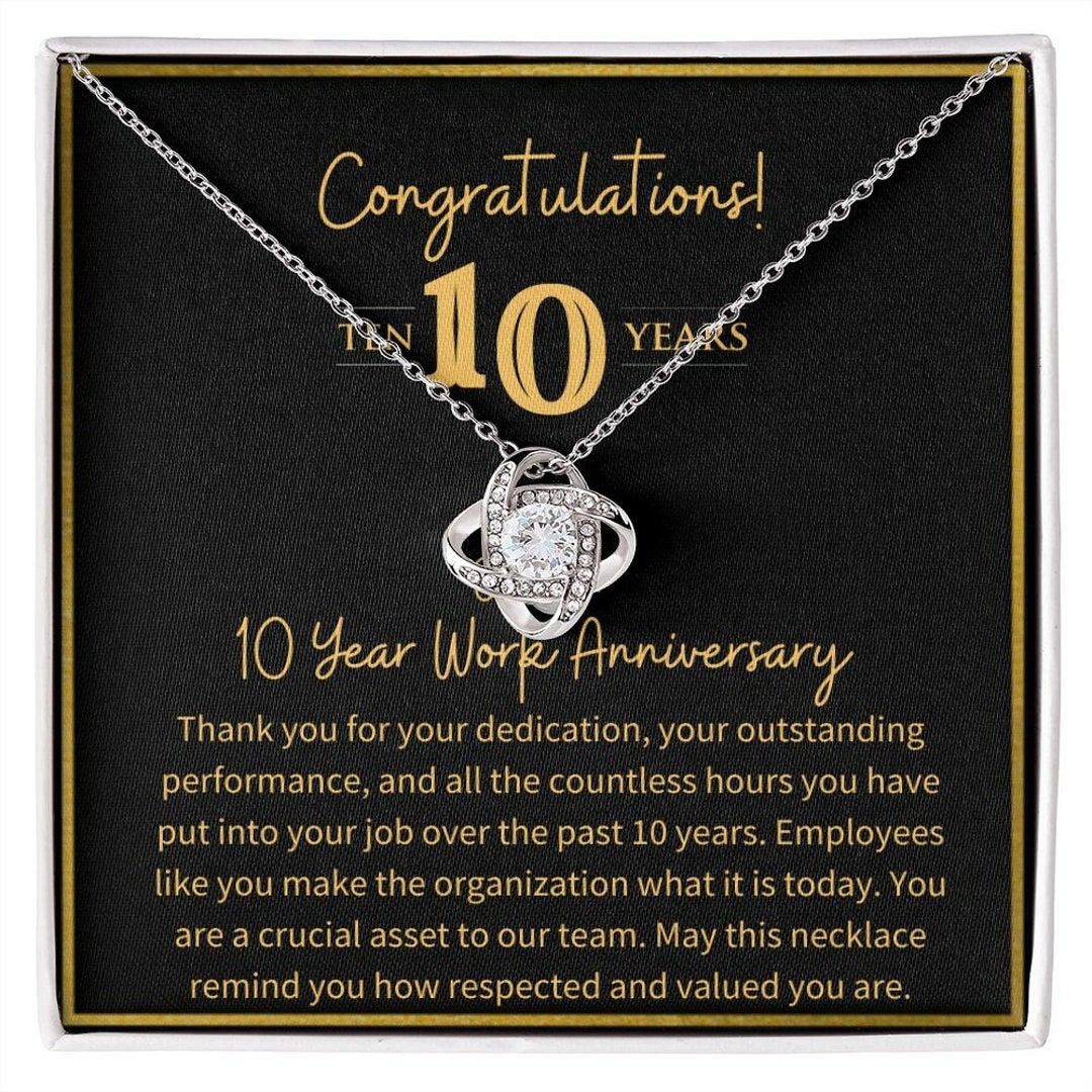 10th Work Anniversary 10 Year Job Anniversary Gift 10 Years - Etsy