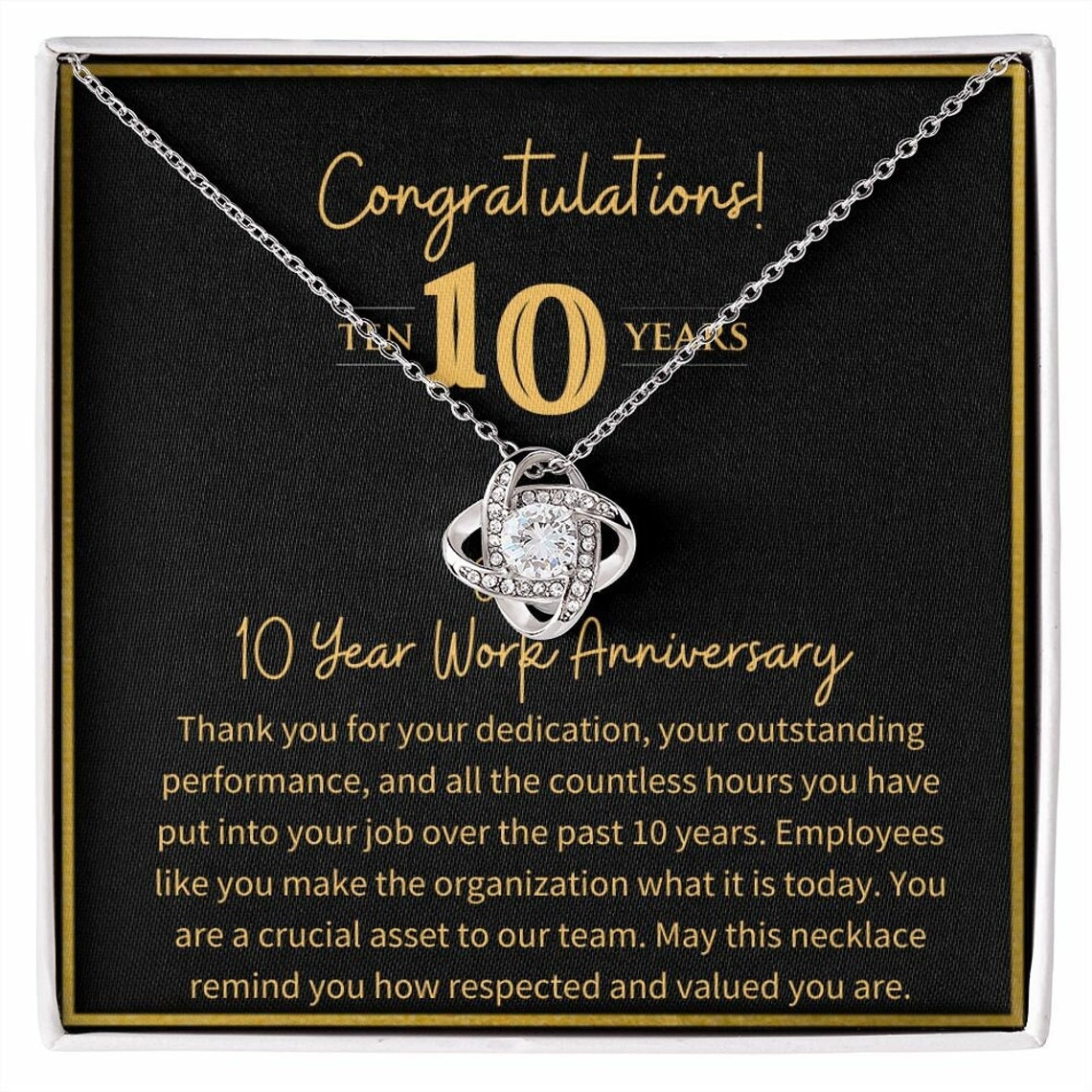 10th Work Anniversary 10 Year Job Anniversary Gift 10 Years - Etsy