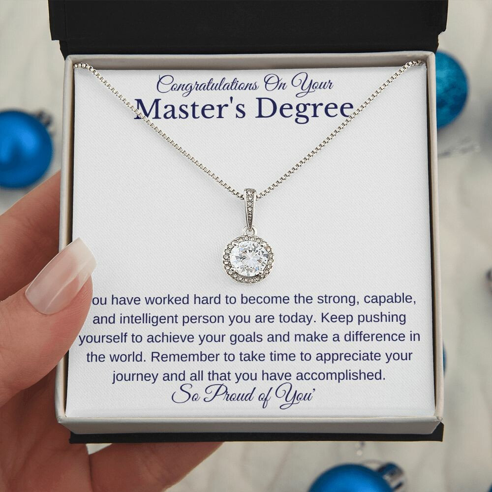 Masters Graduation Gift, Eternal Hope Master Degree Necklace, MBA ...