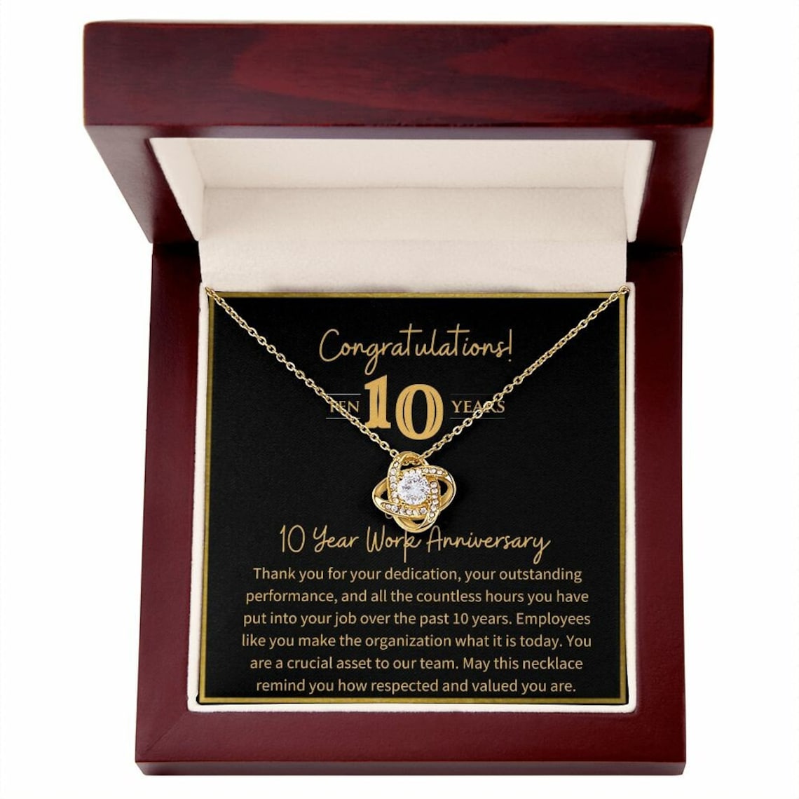10th Work Anniversary 10 Year Job Anniversary Gift 10 Years - Etsy