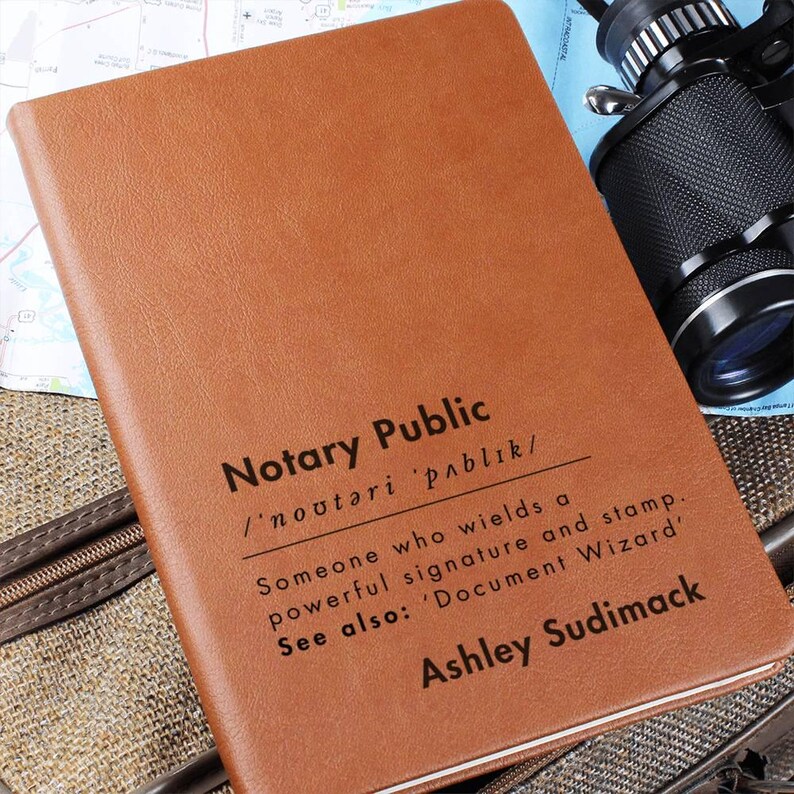 Notary Definition Gift, Personalized Notary Public Journal, Notary ...