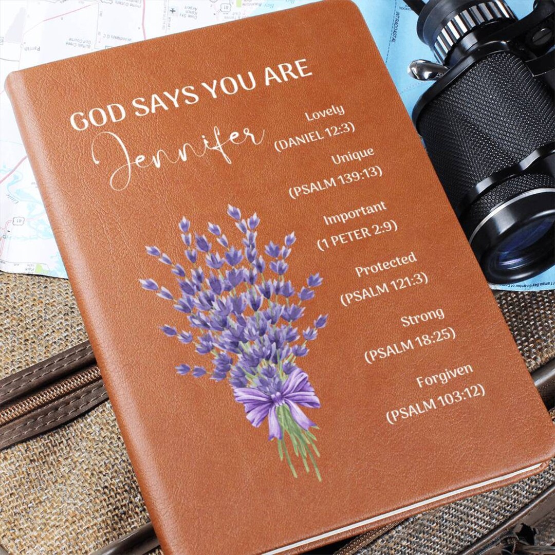 God Says You Are Bible Verse Journal, Christian Women Gift, Religious ...
