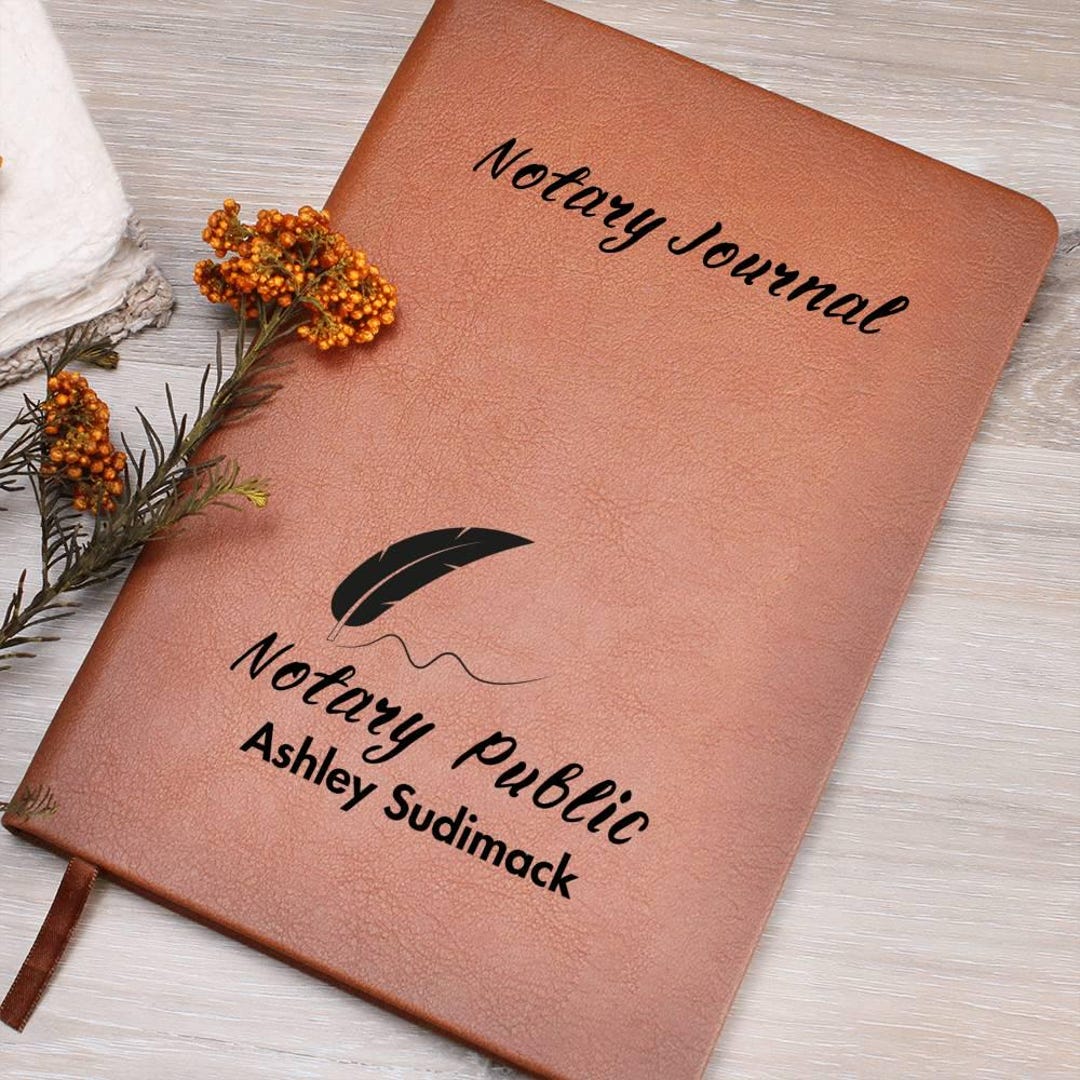 Personalized Notary Public Journal, Notary Public Notes, Personalized ...