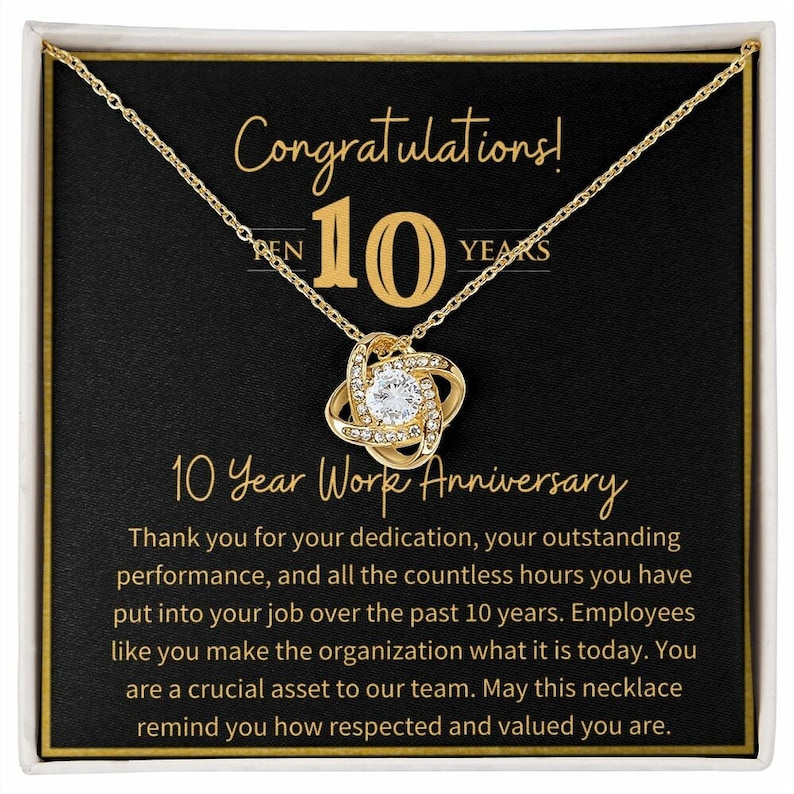 10th Work Anniversary 10 Year Job Anniversary Gift 10 Years - Etsy