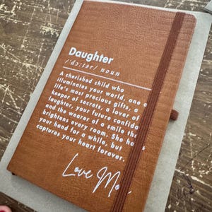 Personalized Daughter Leather Journal, Unique Gift for Daughter ...