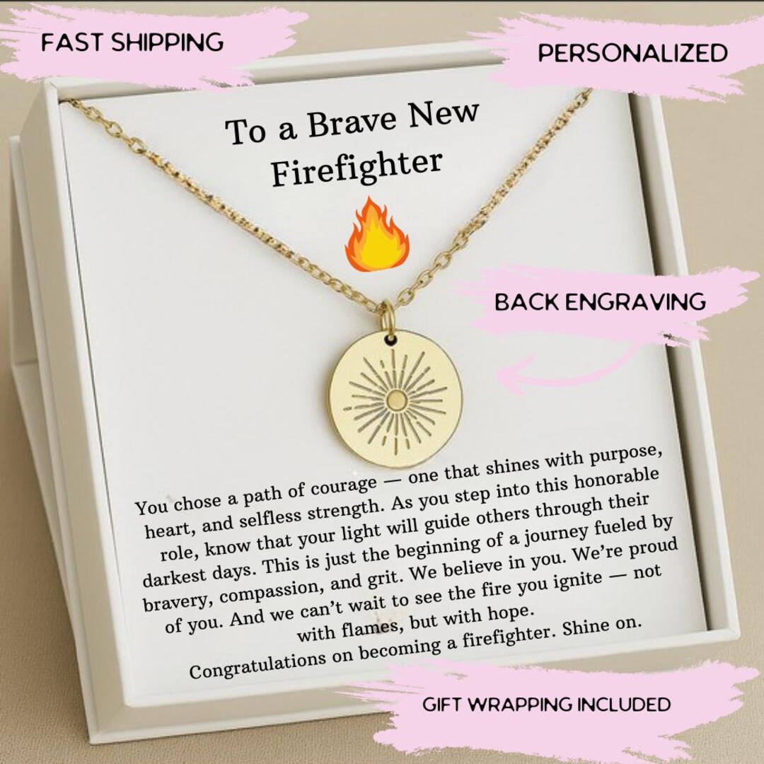 New Firefighter Gift Her, Graduation Gift for New Firefighter, Fire ...