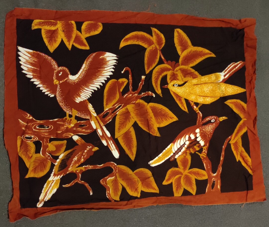 Hermosas aves batik hecho a mano - Etsy España