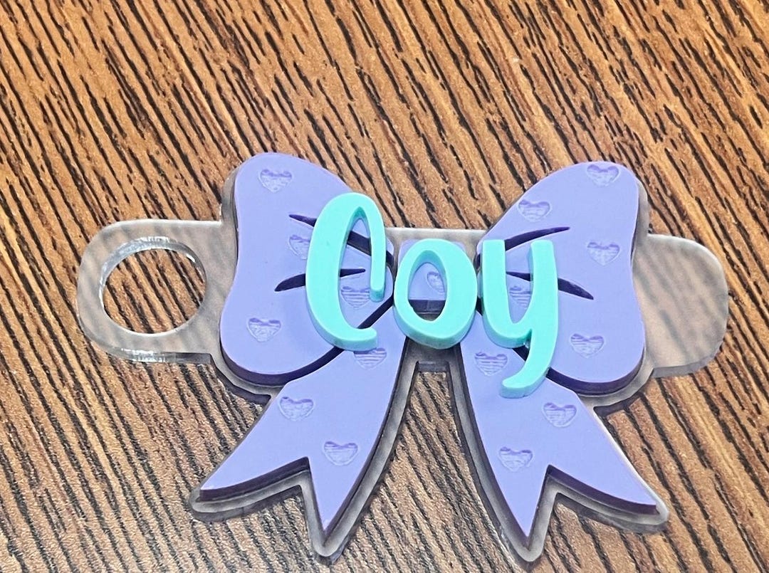 Custom Bow-themed Stanley Topper - Personalized Tumbler Accessories ...