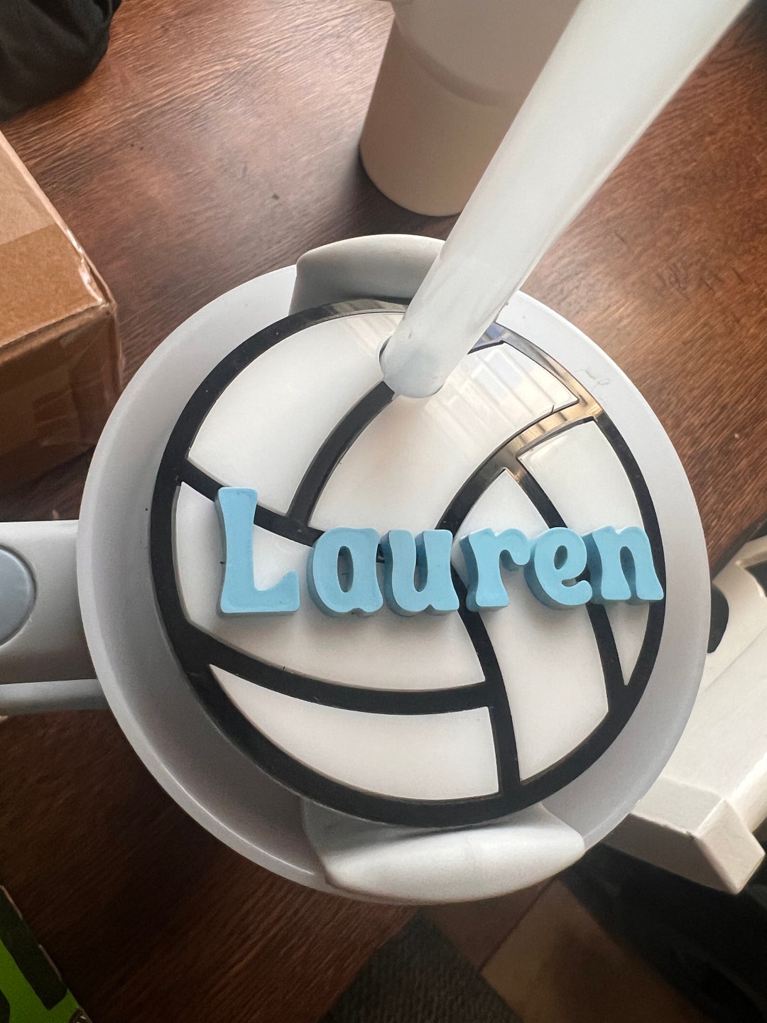 Volleyball Stanley/yeti Topper: Acrylic Tumbler Plate - Etsy