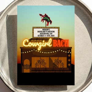 Jackson Hole Bachelorette Itinerary, Wyoming Bach Party Invitation ...