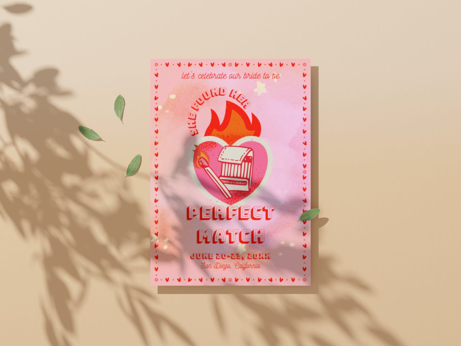 She Found Her Perfect Match Bachelorette Party Invitation Template ...