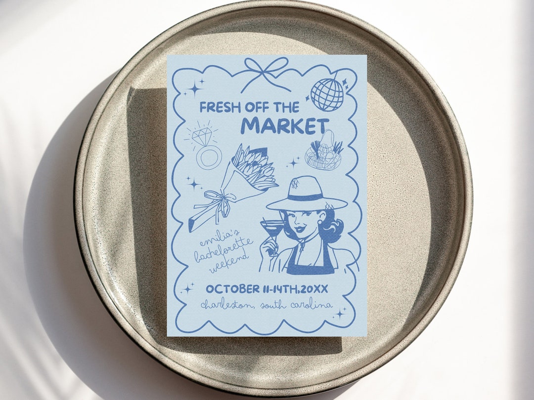 Fresh off the Market Itinerary Invitation Template, Farmer's Market ...