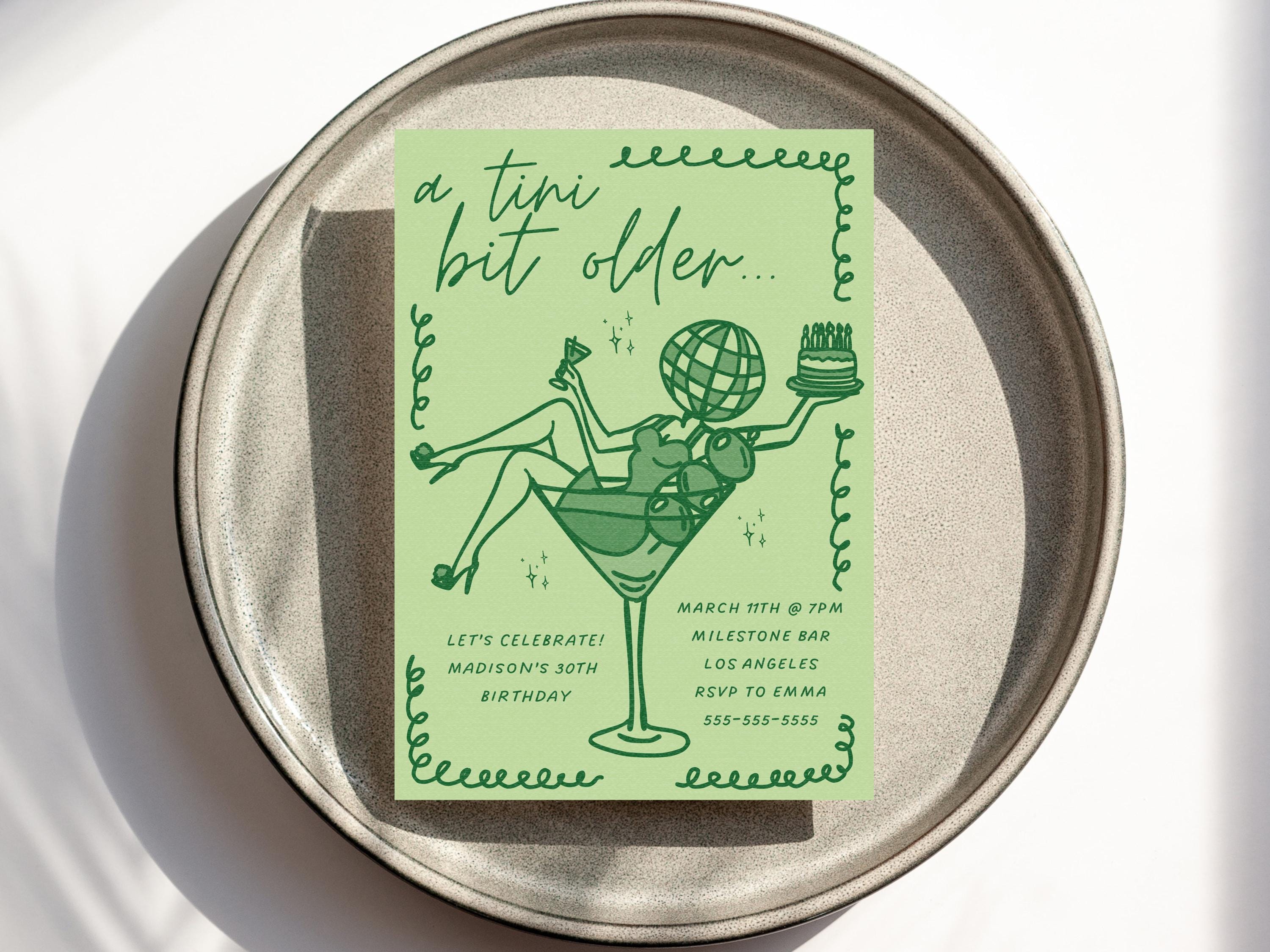 A Tini Bit Older Birthday Invitation Template, A Tini Bit Older ...