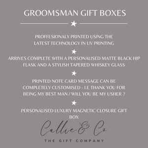 Personalised Best Man Gift, Groomsman Gift, Thank You for Being My Best ...