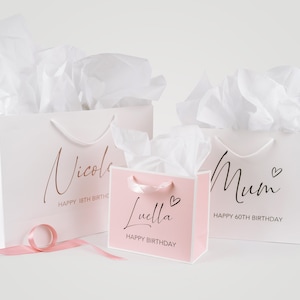 Personalised Birthday Gift Bag, Birthday Gift Bag Girls, Birthday Bags ...