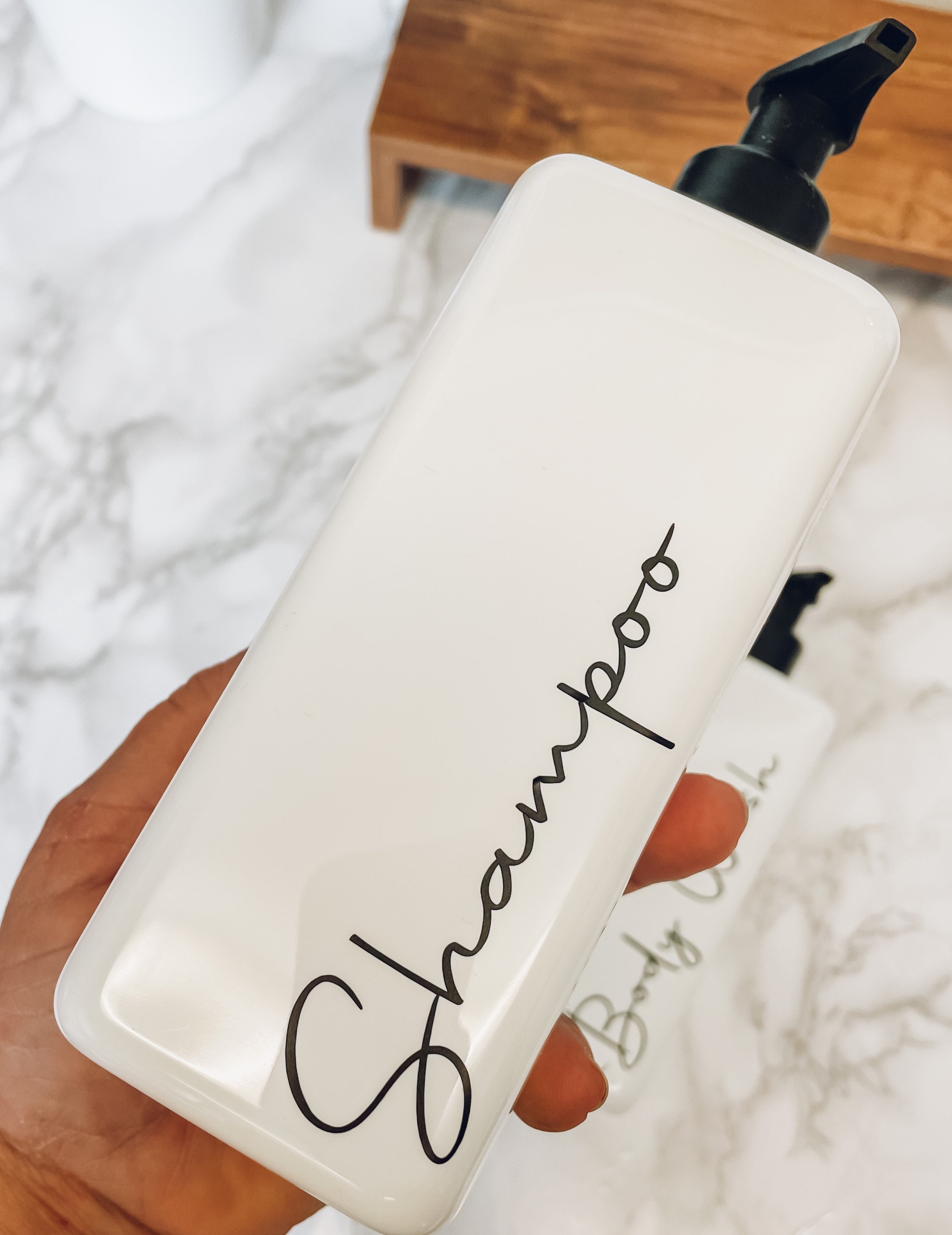 Shampoo and Conditioner Bottles Refillable Shampoo Bottles | Etsy