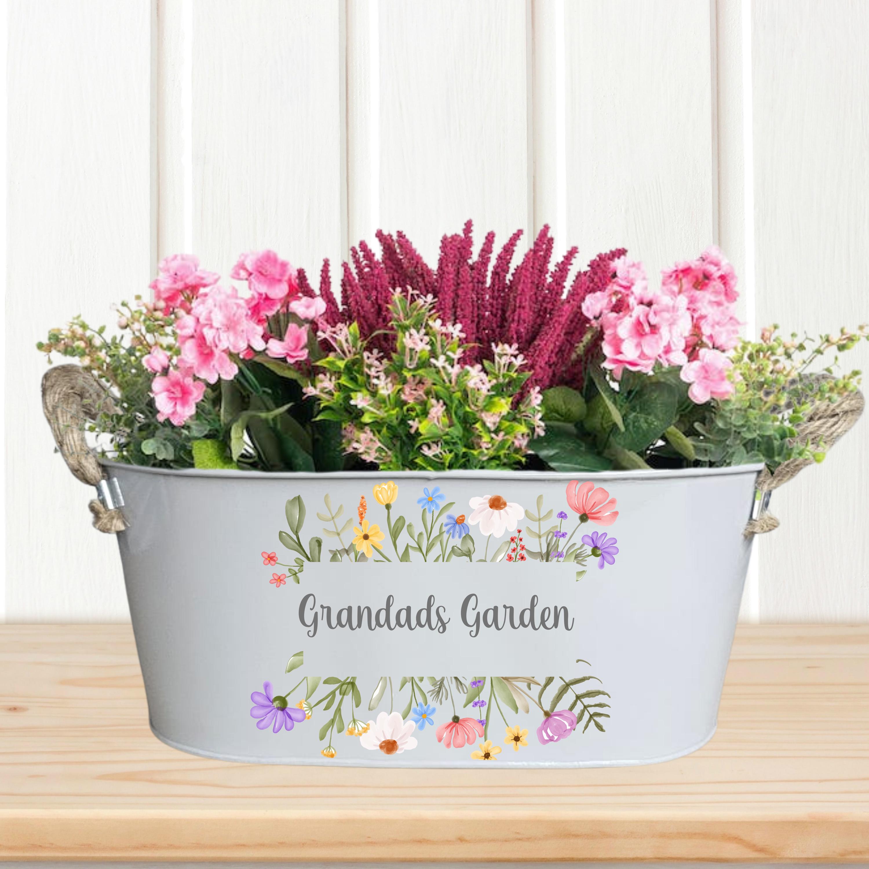Personalised Birthday Planter, Gift for Birthday, Personalised Plant ...