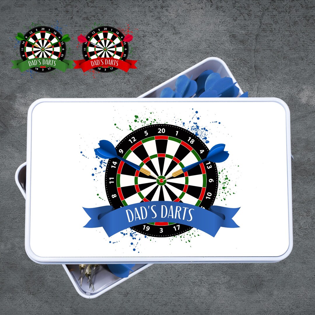 Personalised Darts Tin, Gift for Dart Player, Dart Case. Darts Gift ...