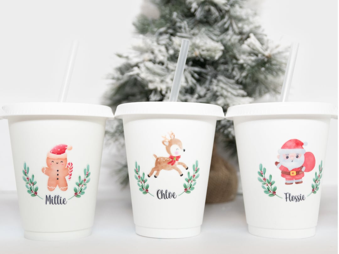 Personalised Christmas Children's Cup, Kids Xmas Cup, Personalised Kids ...